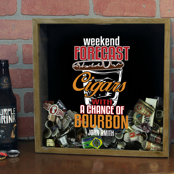 Personalized Acid Wash Cigar Band Shadow Box - Weekend Forecast ...